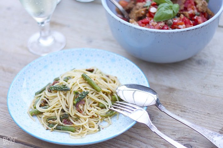 Recept voor hartige Italiaanse brood salade door Bonapetit