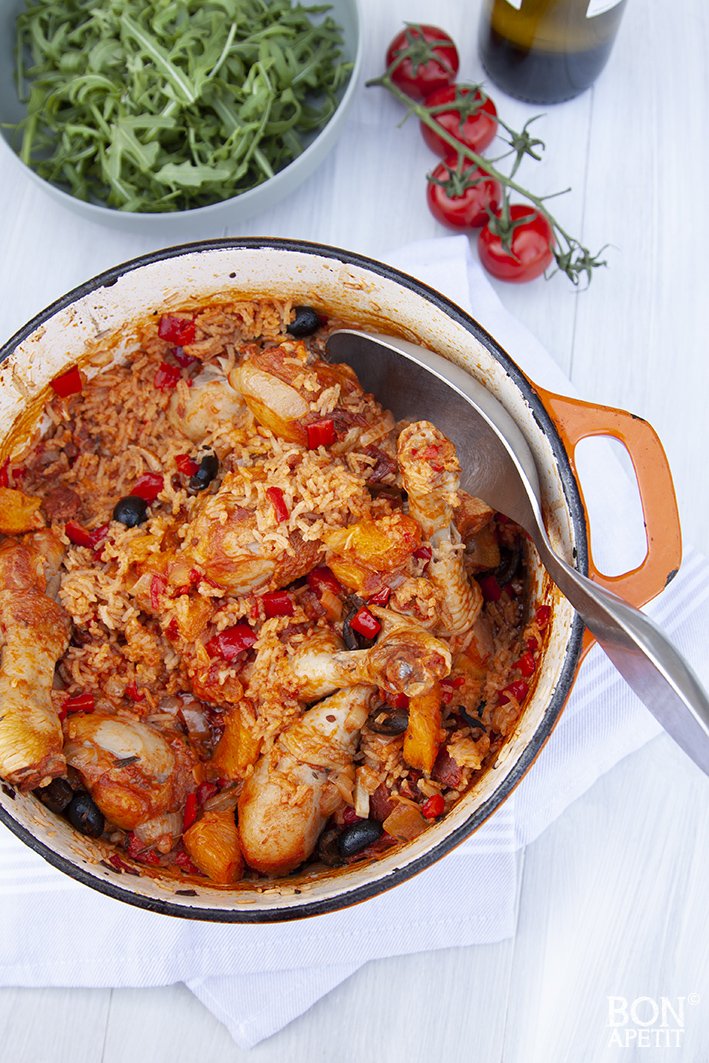 Baskische kip, lekker gemak uit één pan! - Bonapetit